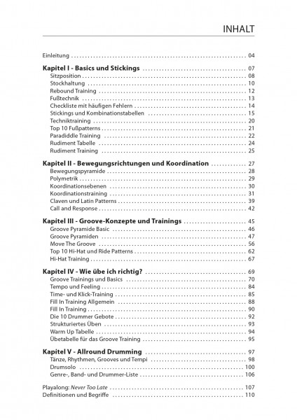 Drum Training Tools & Skills (mit QR-Codes) | Cascha.com